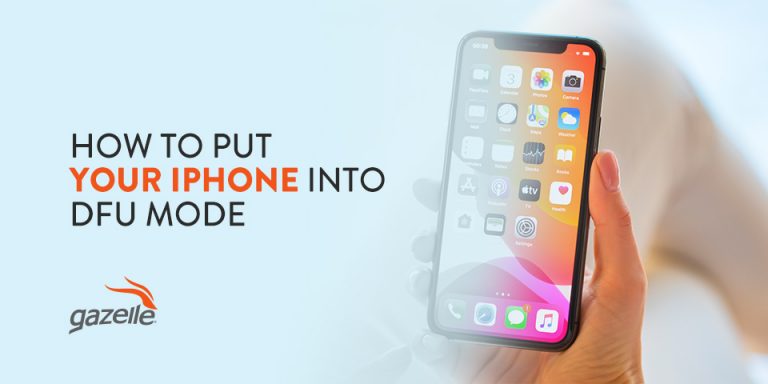 How to Put Your iPhone Into DFU Mode - Gazelle The Horn